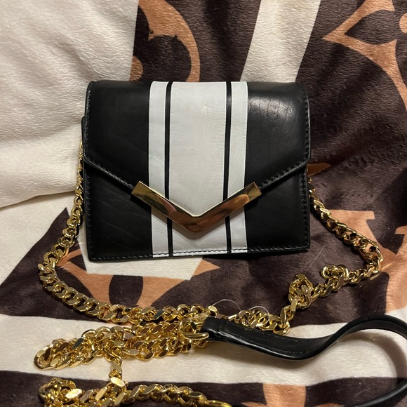 Cynthia Rowley | Bags | Cynthia Rowley Nwot Black Grey Leather Mini ...